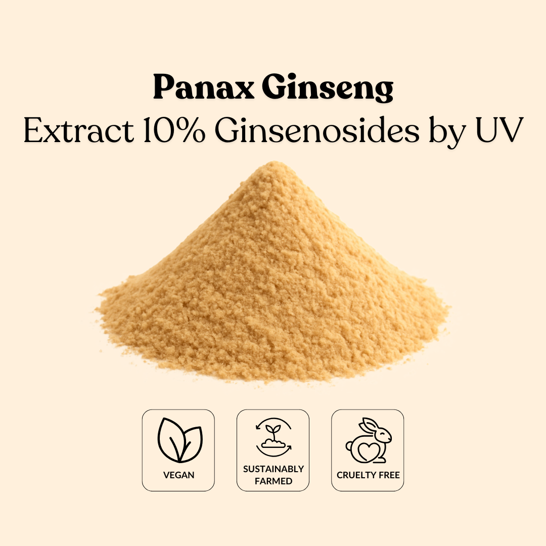 Panax Ginseng Extract 10% Ginsenosides by UV – Total Ingredients